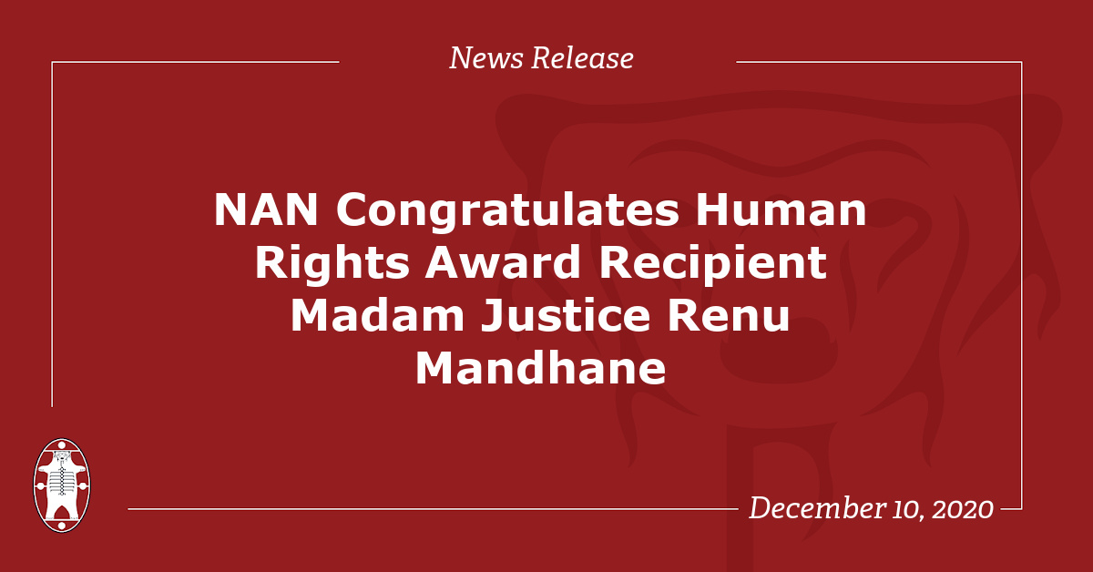 NAN Congratulates Human Rights Award Recipient Madam Justice Renu ...