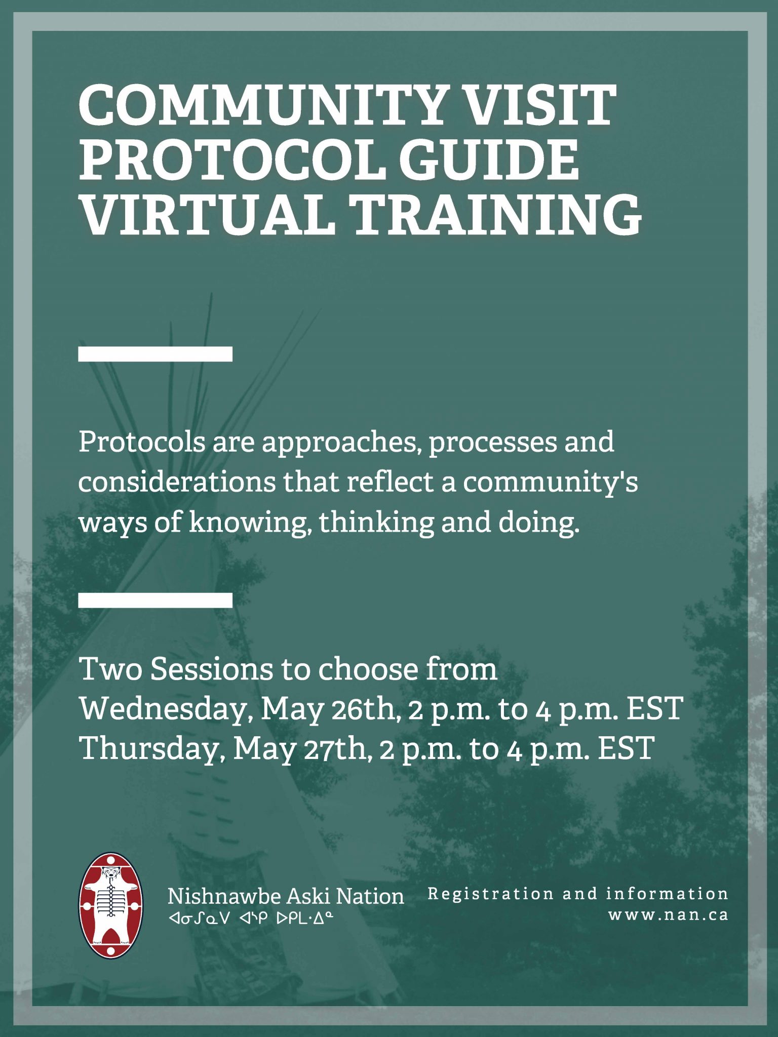 Community Visit Protocol Guide Virtual Training - Nishnawbe Aski Nation