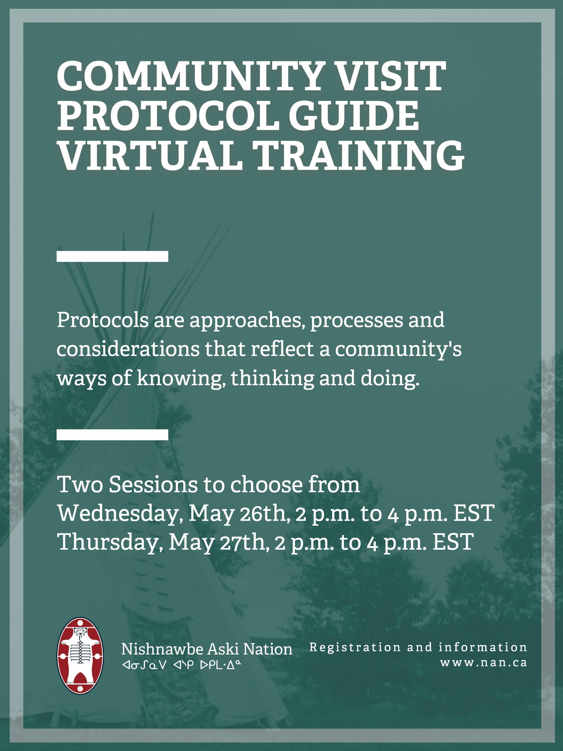 Community Visit Protocol Guide Virtual Training - Nishnawbe Aski Nation