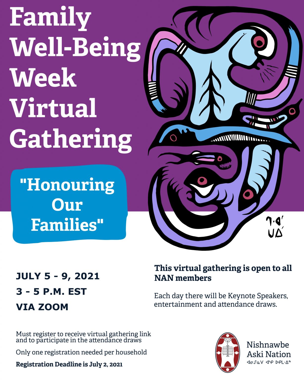 Family Well-Being Week Virtual Gathering - Nishnawbe Aski Nation