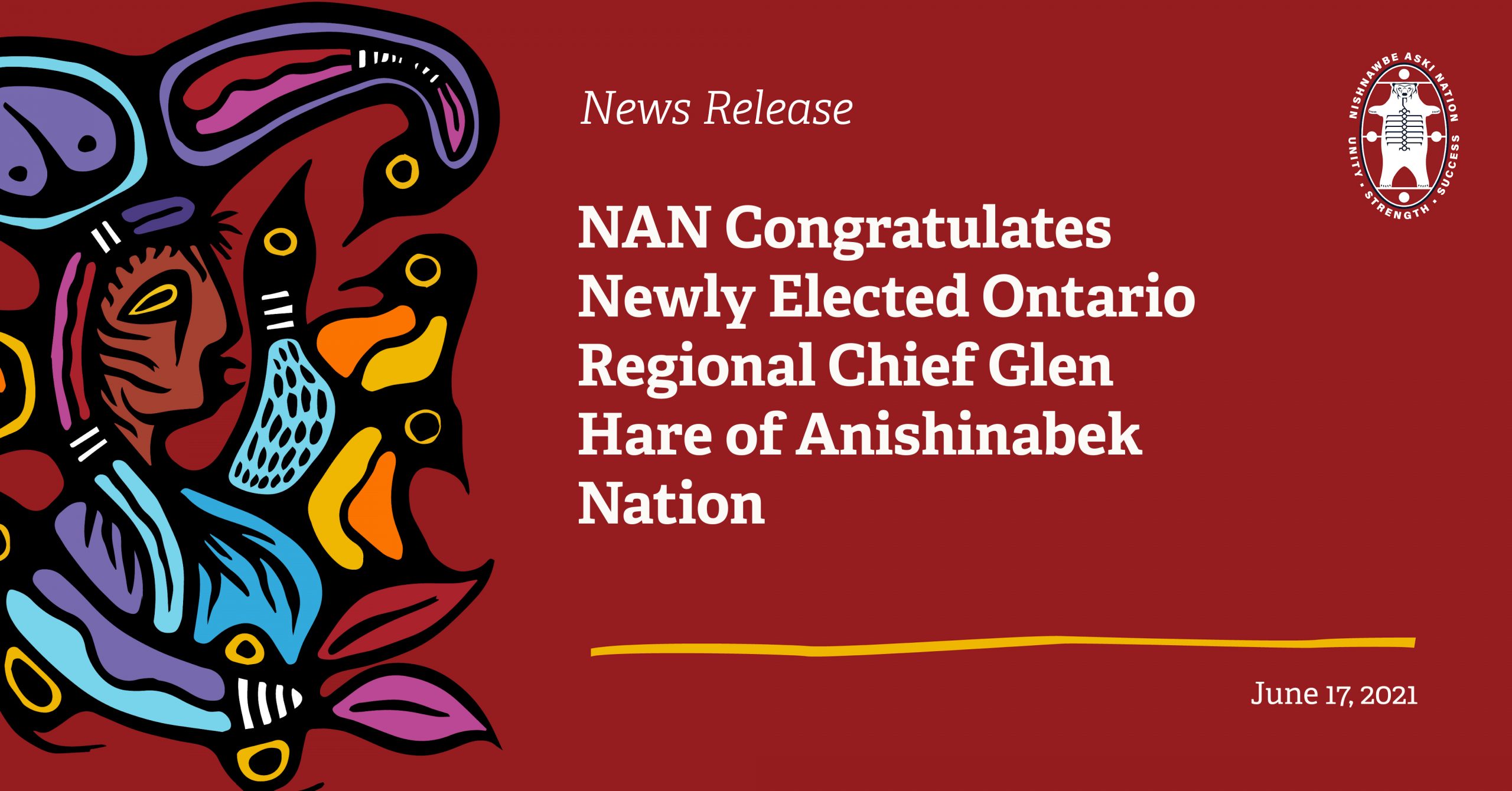 NAN Congratulates Newly Elected Ontario Regional Chief Glen Hare of ... NAN Congratulates Newly Elected Ontario Regional Chief Glen Hare of ...