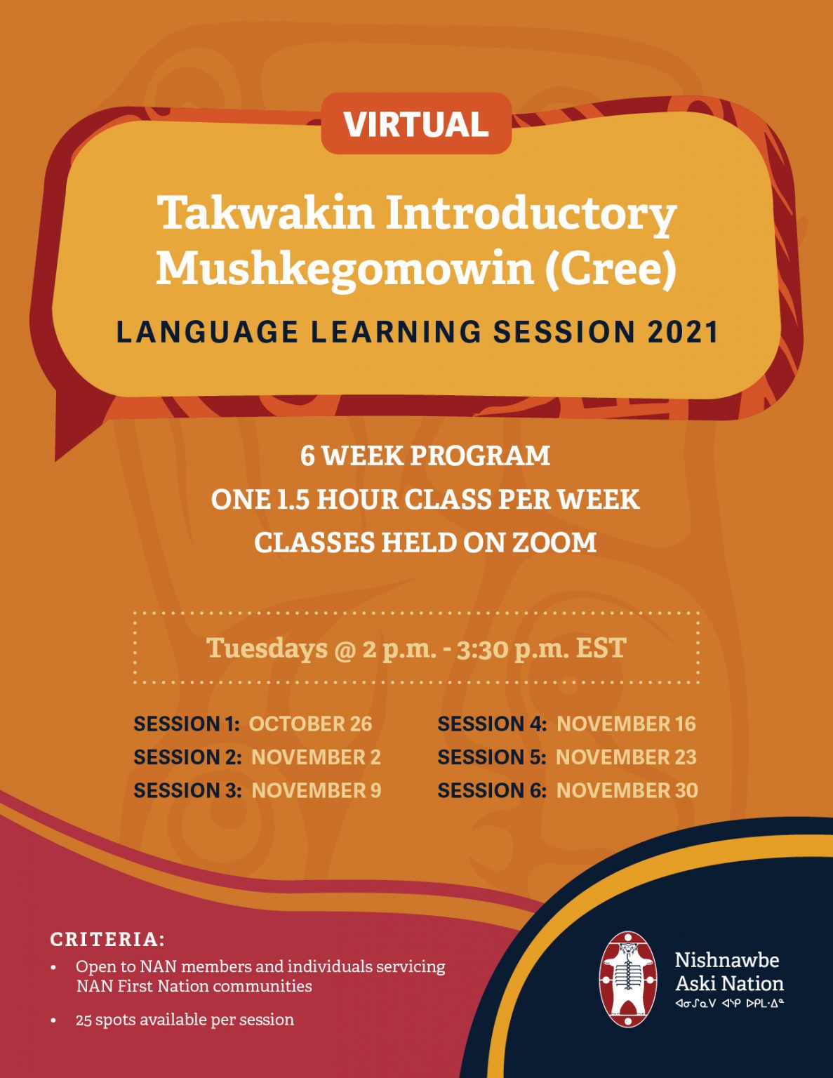 Takwaakin Introductory Anishininiimowin (Cree) Language Learning ...