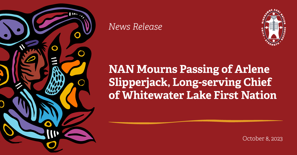 NAN Mourns Passing of Arlene Slipperjack, Long-serving Chief of ...