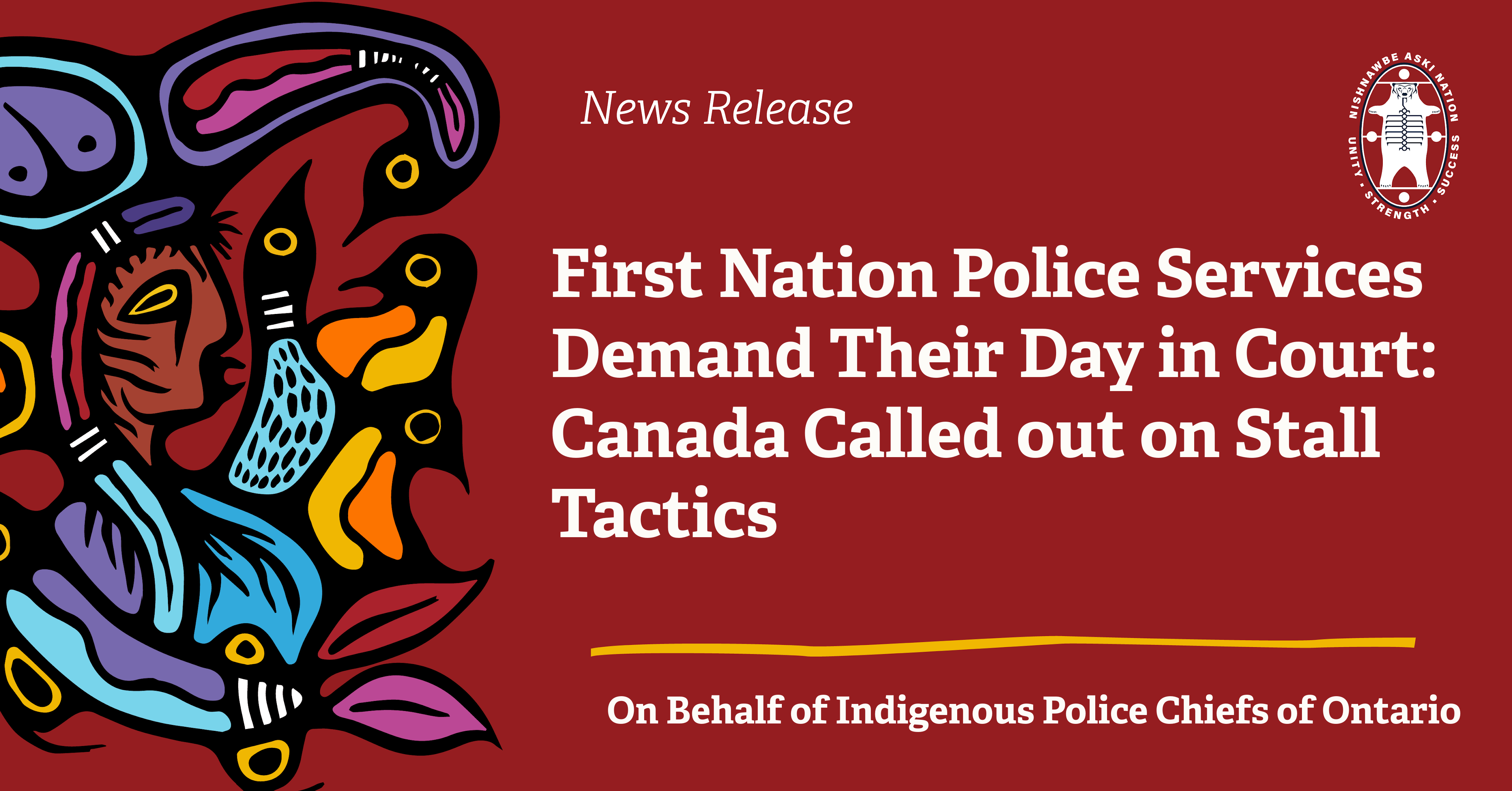 First Nation Police Services Demand Their Day in Court: Canada Called ...